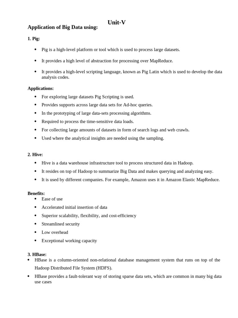 Unit-5[1] BD | PDF | Apache Hadoop | Big Data