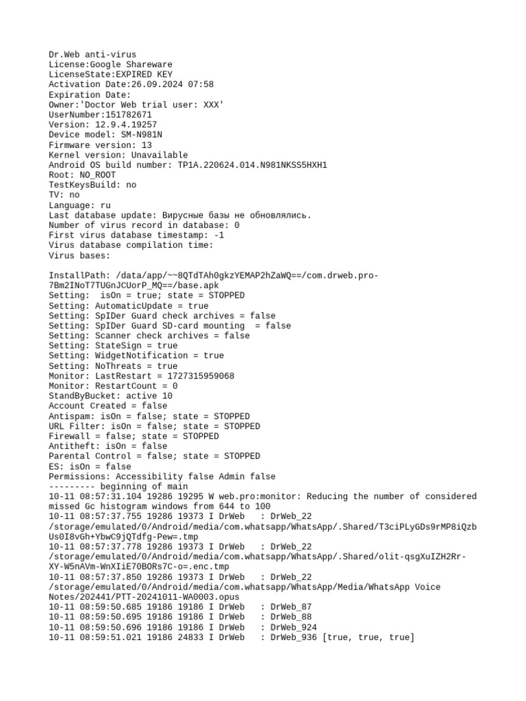 DrWeb Crash | PDF | Computer Virus | Software