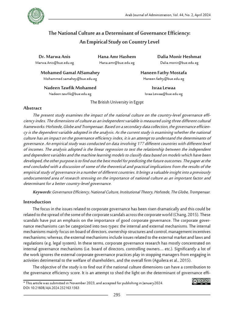 AJA - Volume 44 - Issue 2 - Pages 295-308 | PDF | Regression Analysis ...