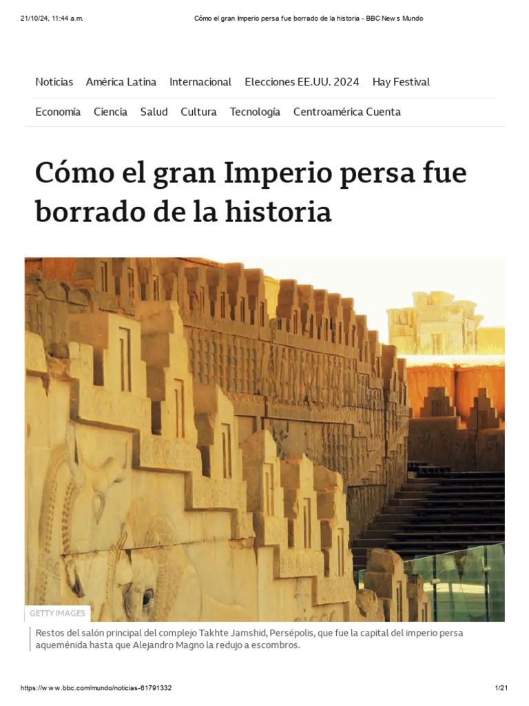 Cómo El Gran Imperio Persa Fue Borrado de La Historia | PDF | Imperio ...