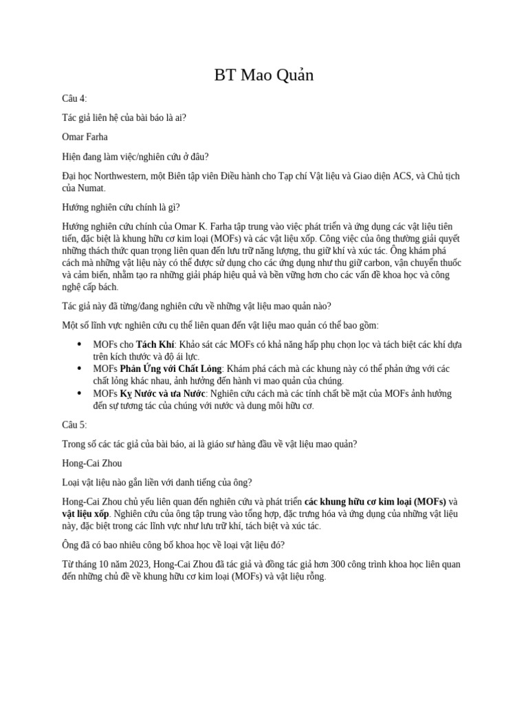 BT Mao Quản C4+5 | PDF