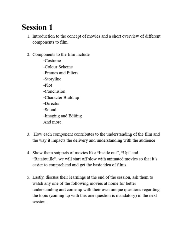 Cineophelia Club Plan (1-4)sessions | PDF | Cognition | Learning