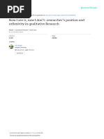 Understanding Researcher Positionality | PDF | Epistemology | Career ...