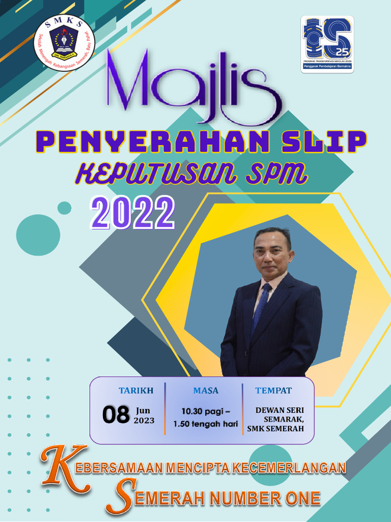 BUKU PROGRAM MAJLIS PENYERAHAN SLIP SPM 2022 | PDF