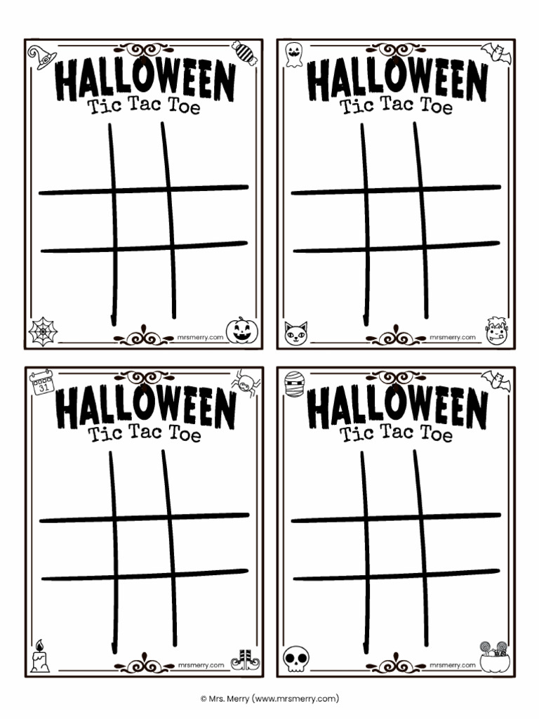 Halloween-Tic-Tac-Toe_Mrs-Merry | PDF