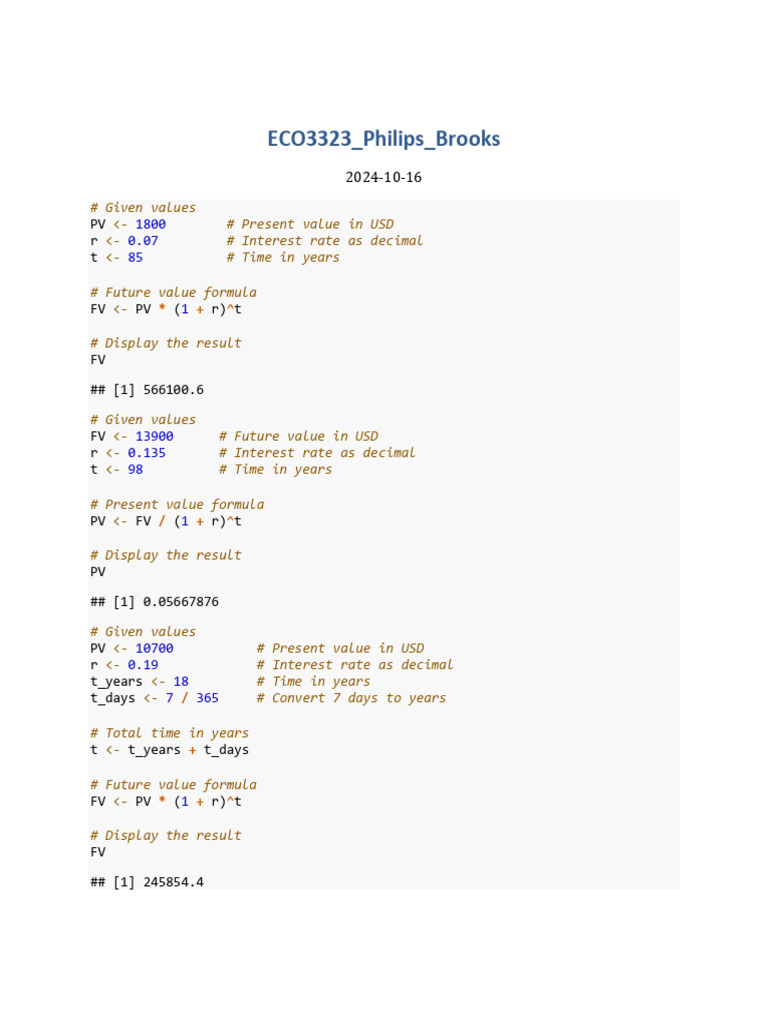 R Practice | PDF | Consumer Price Index