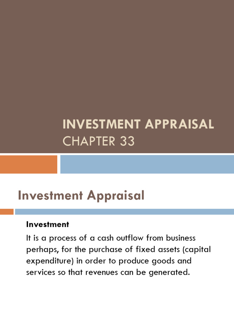 8.Investment Appraisal presentation | PDF | Net Present Value ...