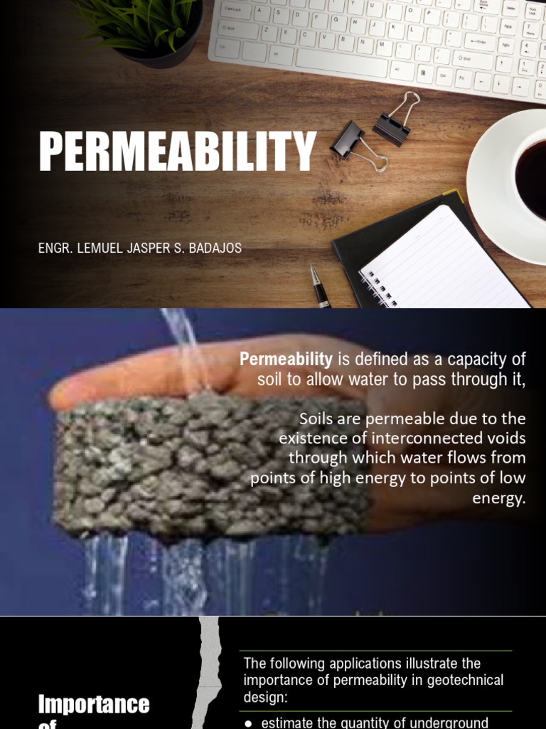 Permeability | PDF | Soil Mechanics | Permeability (Earth Sciences)