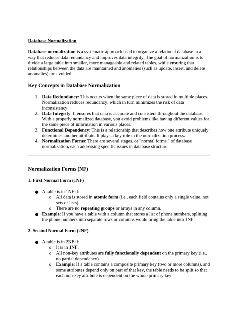 Database Normalization And Erd Pdf Databases Database Design