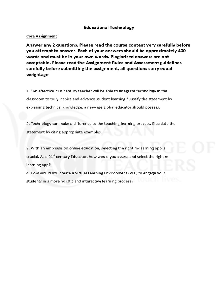 Educational_Technology_Assignment_(1)4 | PDF