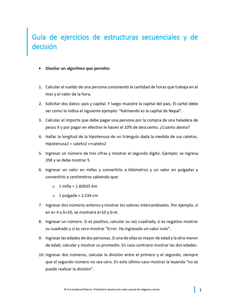 0221 ACT GuíaDeEjerciciosMódulo2EstructurasSecuencialesYDeDecisión 241Q ...