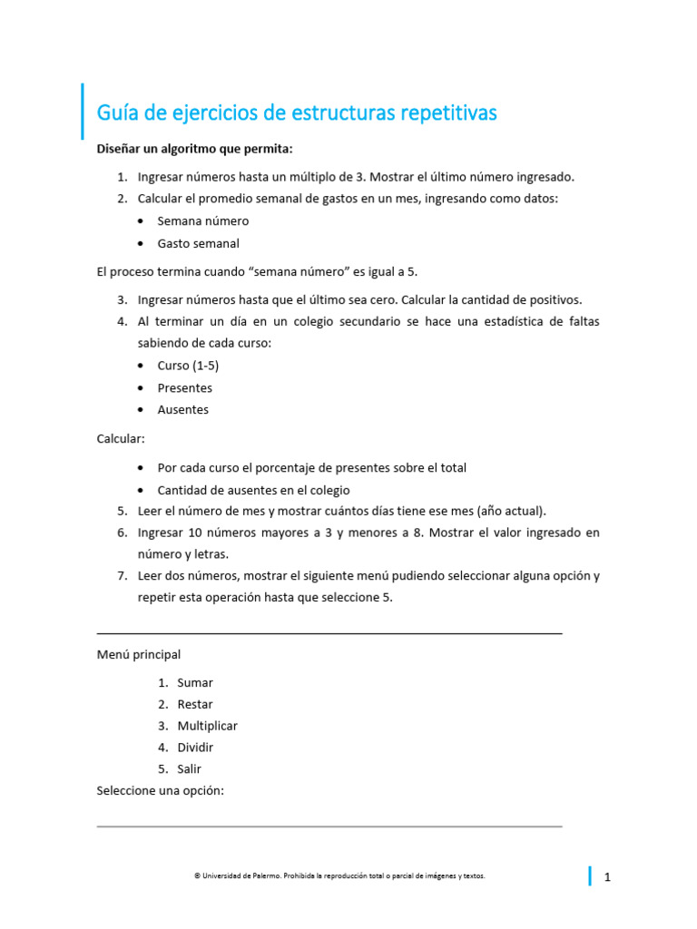0221 ACT GuíaDeEjerciciosMódulo3EstructurasRepetitivas 232Q V1-0 | PDF
