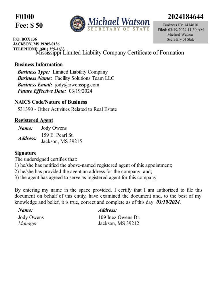 Facilities Solution Team | PDF