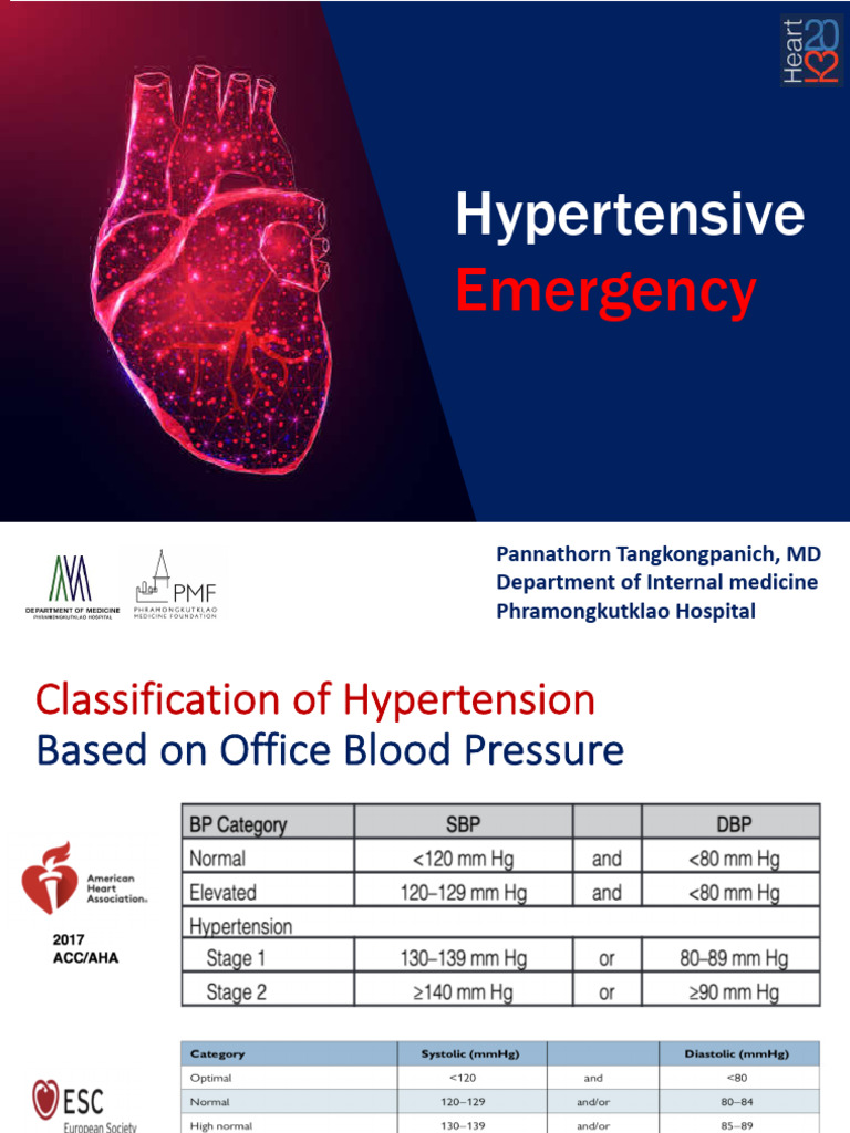 Hypertensive Emergencies Overview | PDF | Hypertension | Blood Pressure