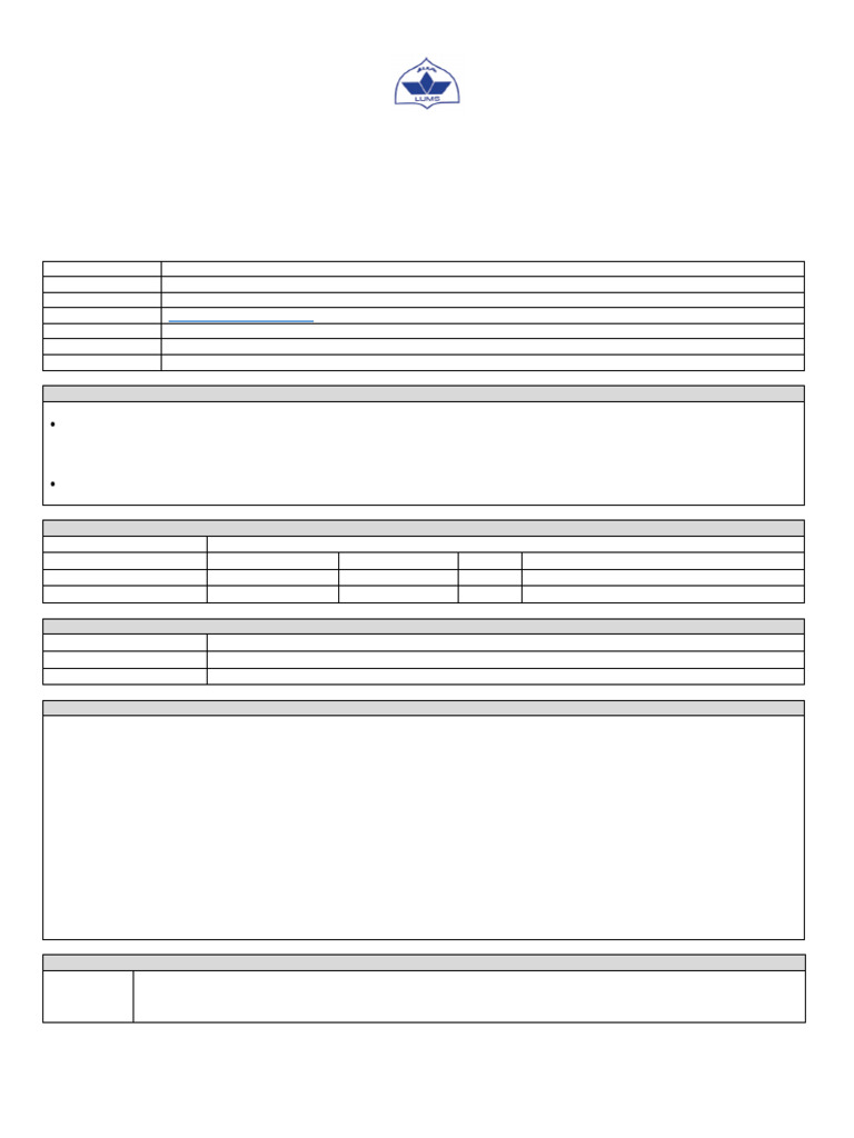 Civil Procedure, LUMS, Law 273 (Usama Khawar) - Course Outline | PDF ...