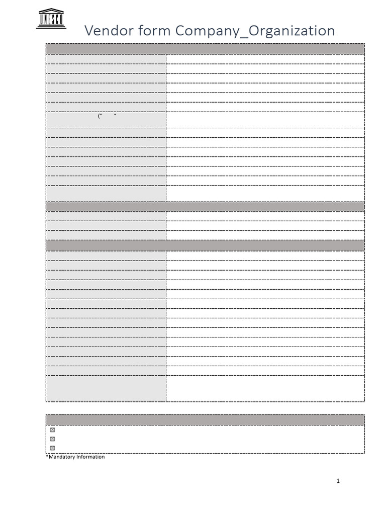 Vendor Registration Form Instructions | PDF | Banking