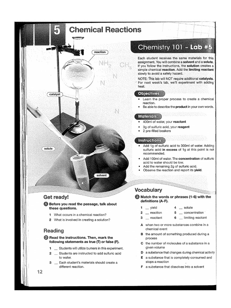 Chemical Reactions | PDF