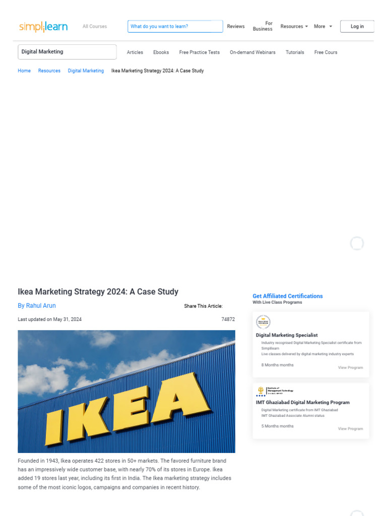 Ikea Marketing Strategy Case Study 2024 | PDF | Digital Marketing ...