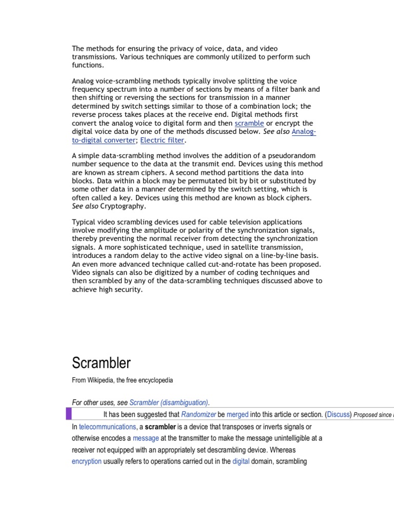 Encrypted Document Analysis | PDF