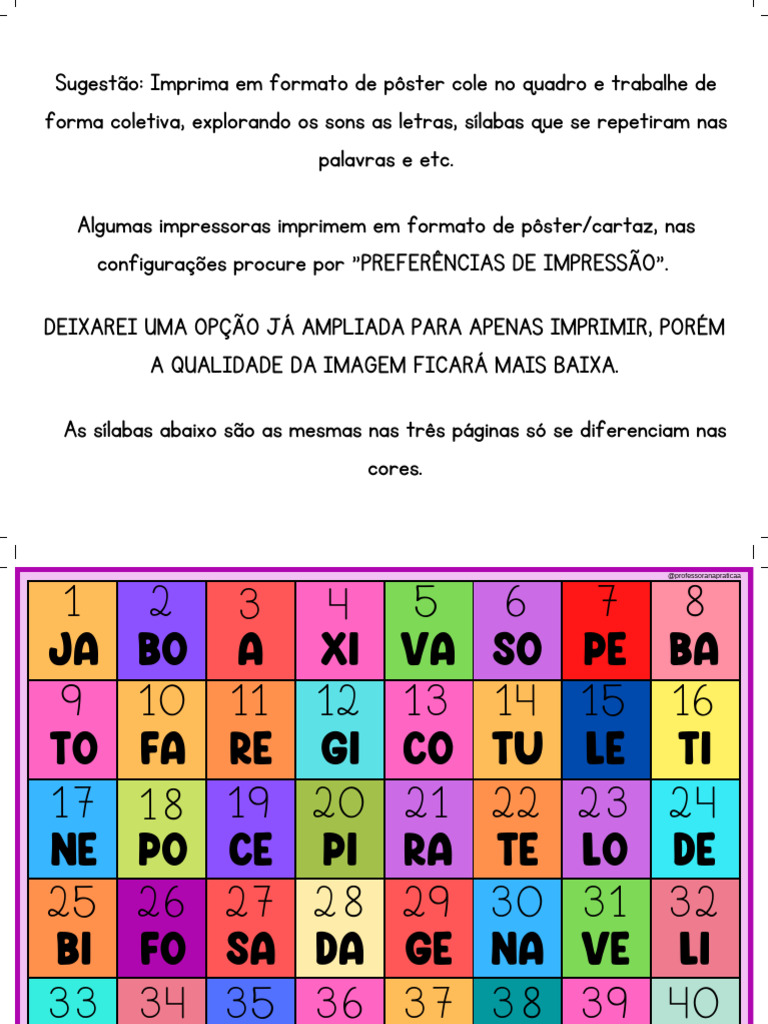 Silabas Numeradas Forma Orzylq | PDF