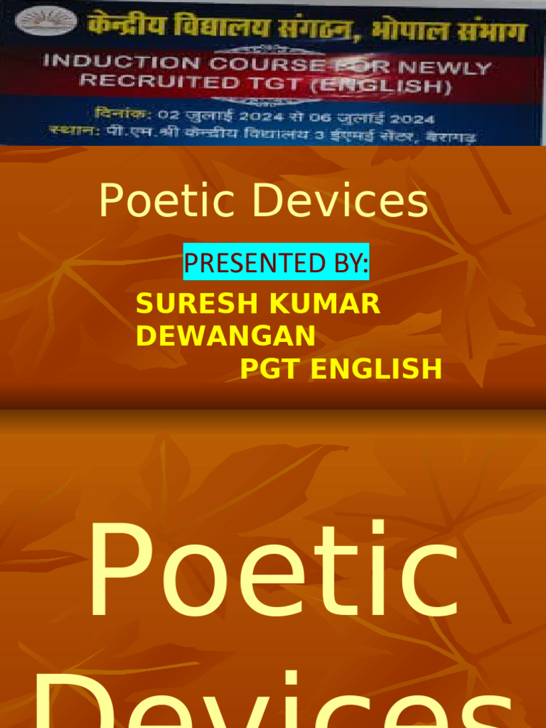 Identifying Poetic Devices in Poetry | PDF | Poetry | Rhyme