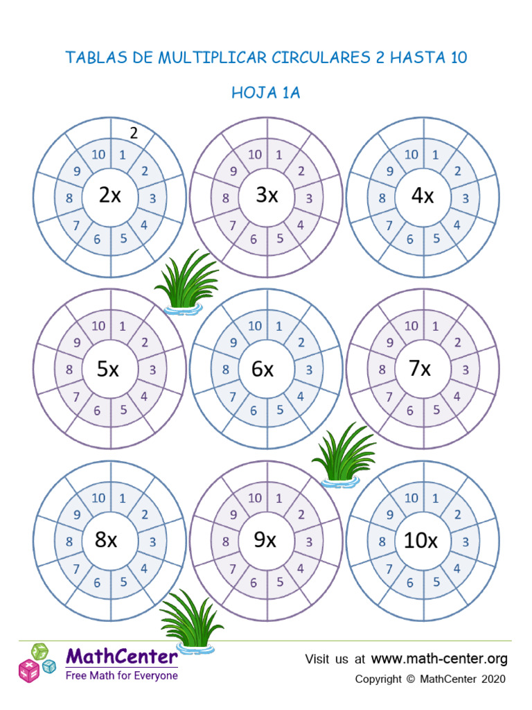 Circle Times Tables 2 To 10 1a Questions | PDF | Teaching Methods ...