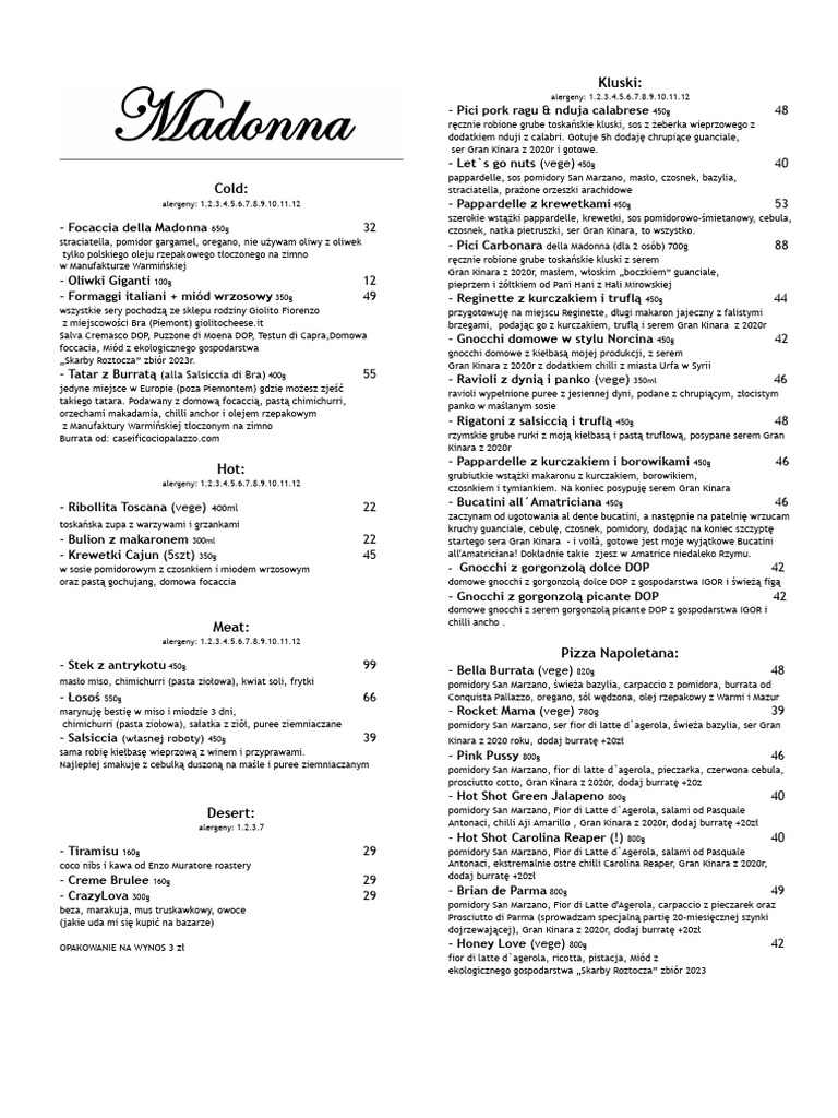 madonna_menu | PDF
