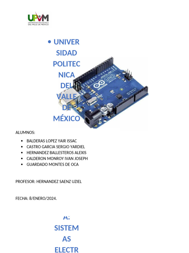 Trabajo Ard 1 | PDF | Arduino | Microcontrolador