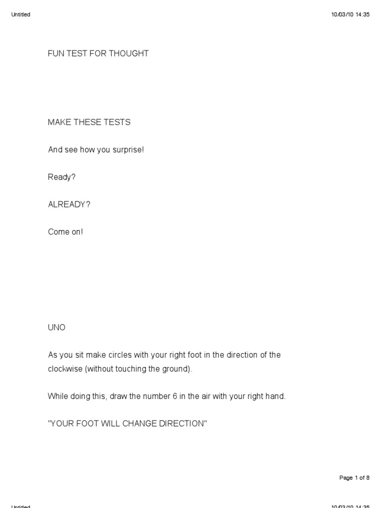 Test | PDF | Self-Improvement
