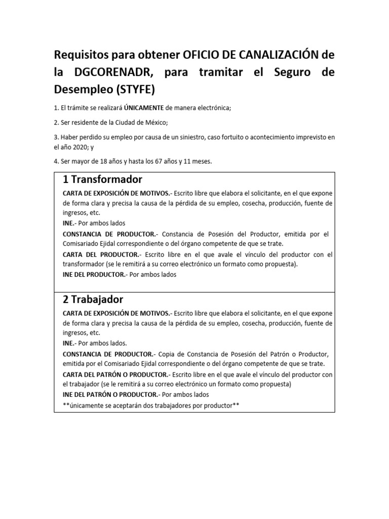 Requisitos Styfe Ciic 4 | PDF | Negocios