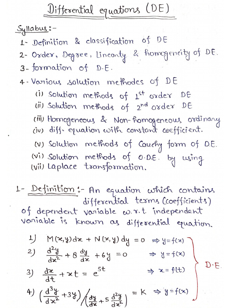 Lecture 34 - Calculus Classroom Notes | PDF