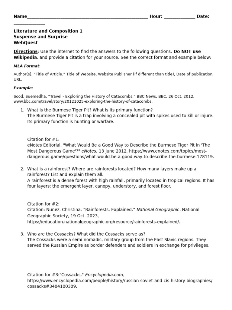 AV_SAS_Webquest_2024 | PDF | Athena | The Raven