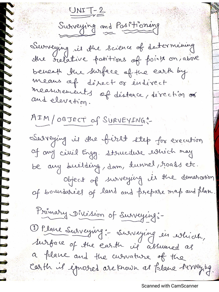Unit 2 Surveying | PDF