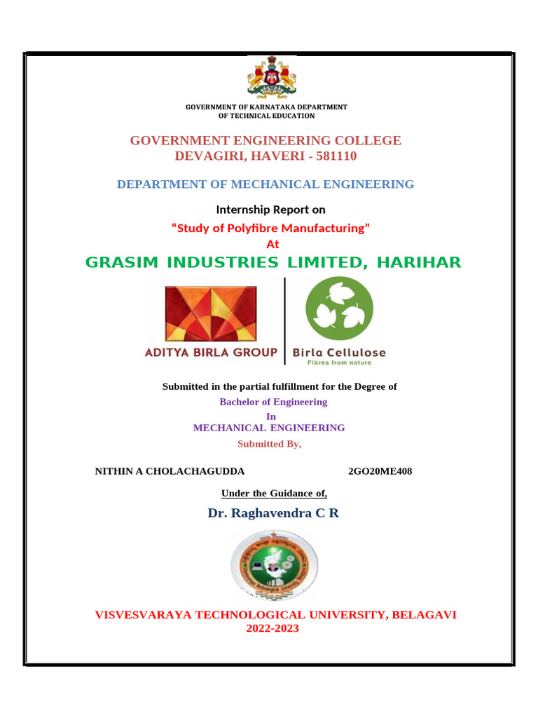 Grasim Kotresh Final25 | PDF | Rayon | Boiler