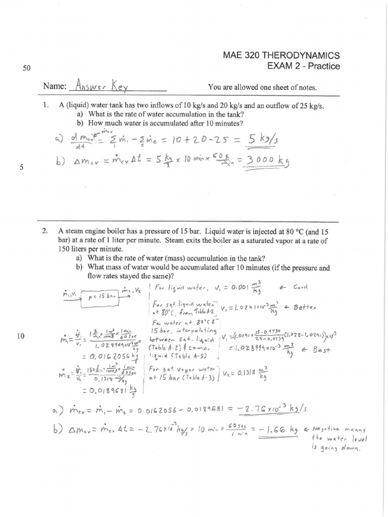 Exam 2 Practice Solutions | PDF