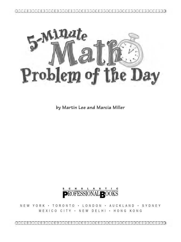 5-Minutes Math Problems Every Day Scholastic | PDF | Ratio | National ...