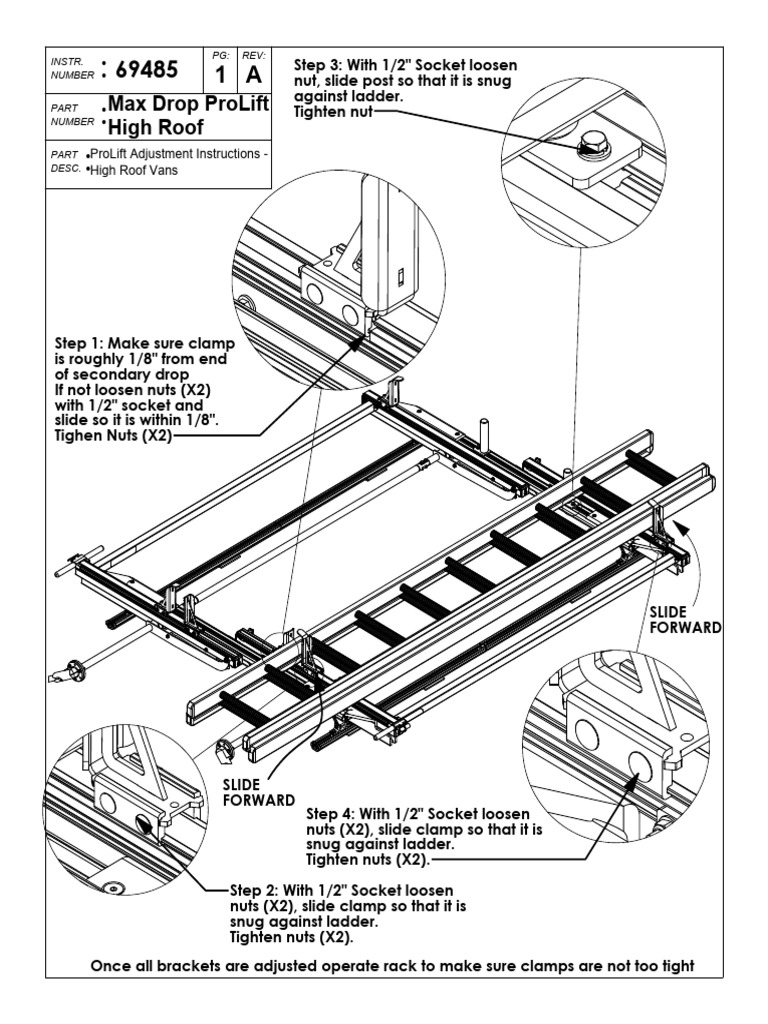Maxdrop Prolift Design, Parts and Assembly 1 | PDF | Screw | Drill