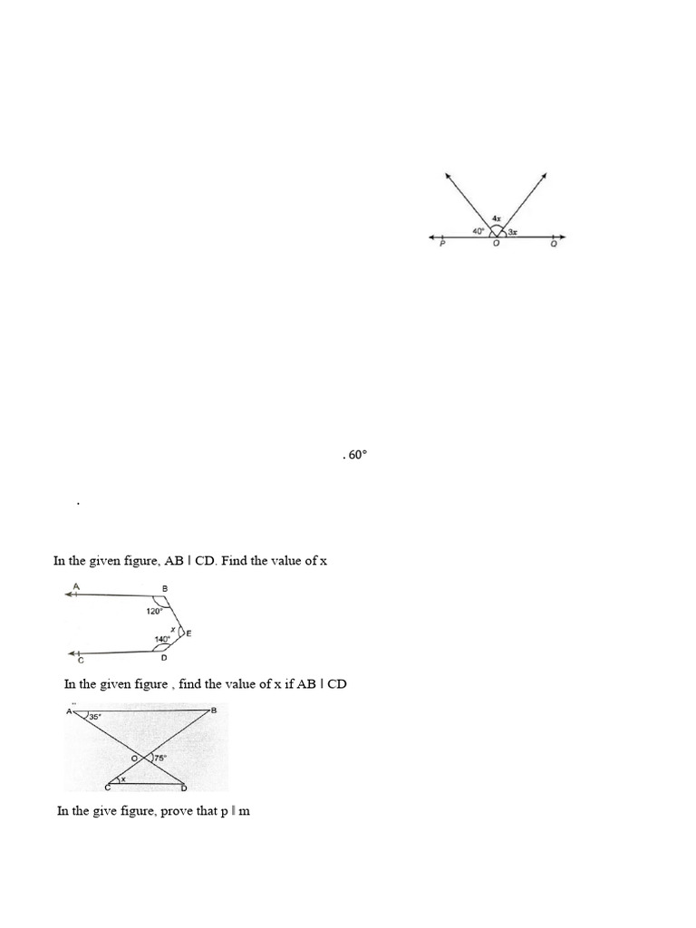 CH 6 Lines and Angles | PDF | Teaching Methods & Materials