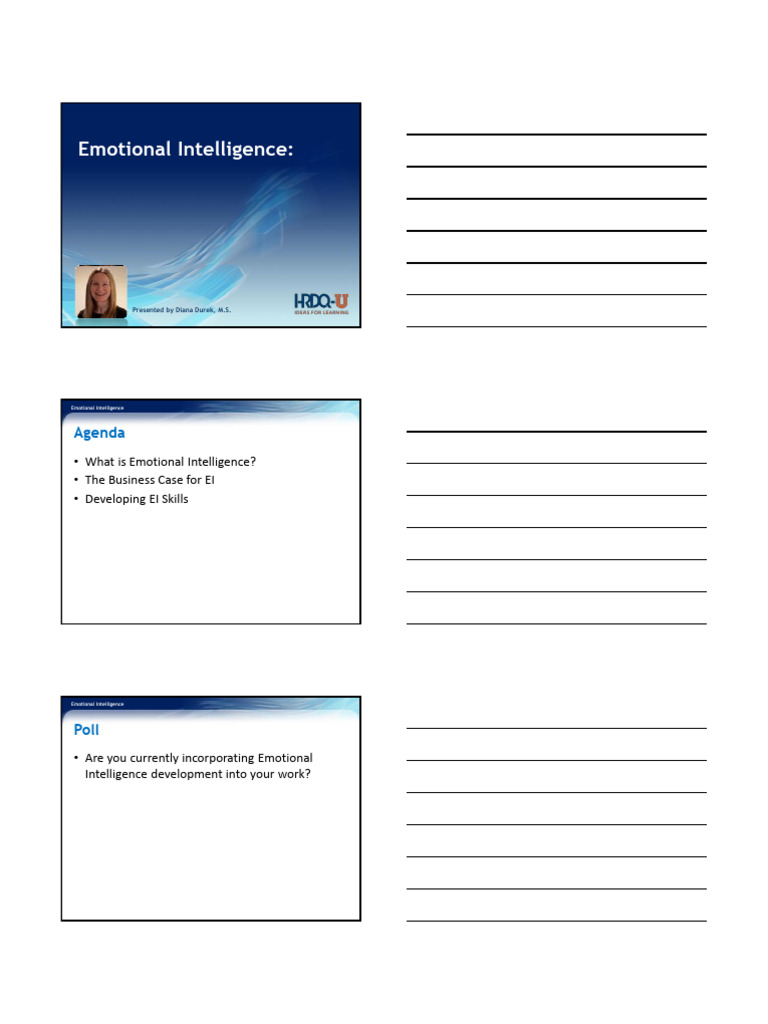 Emotional-Intelligence Handouts | PDF | Emotional Intelligence ...