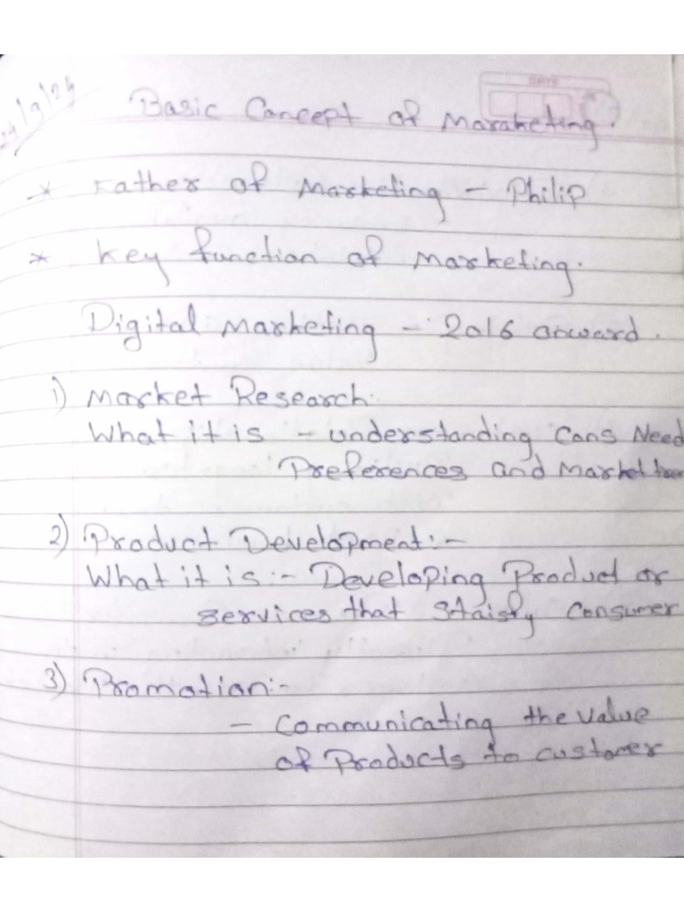 basic of marketing | PDF