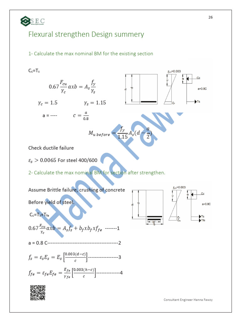 FRP Flexure Summery and Example 1703420413 | PDF | Fracture | Applied ...