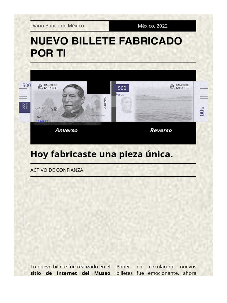 Fabrica Tu Billete | PDF