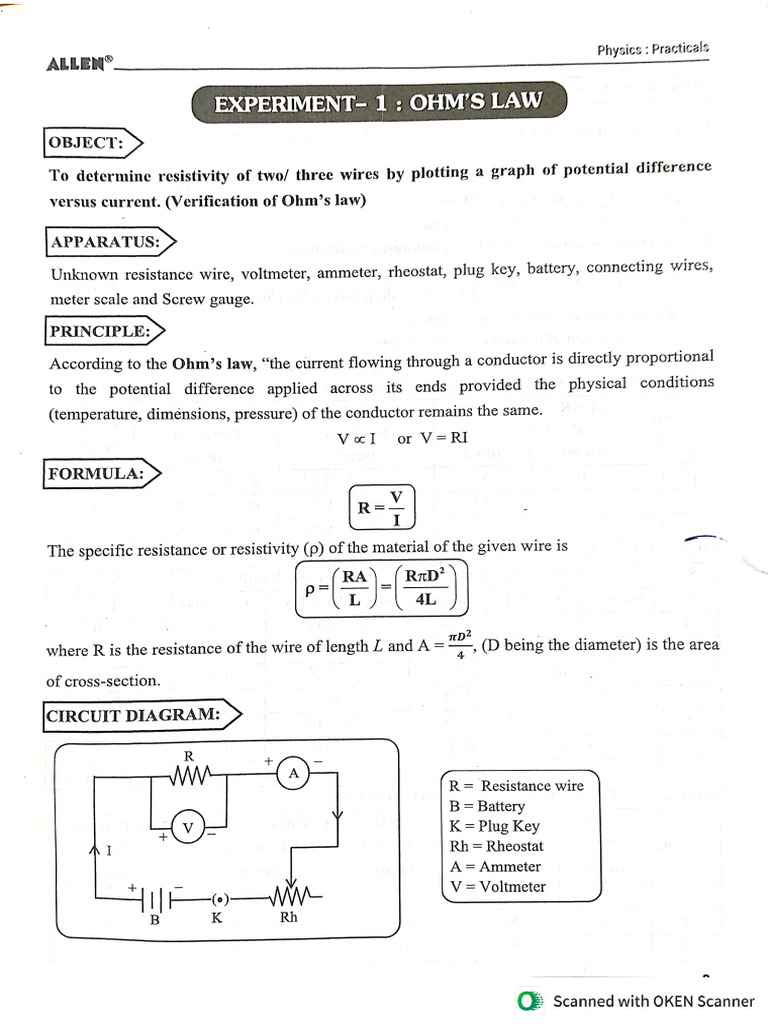 physics practical | PDF