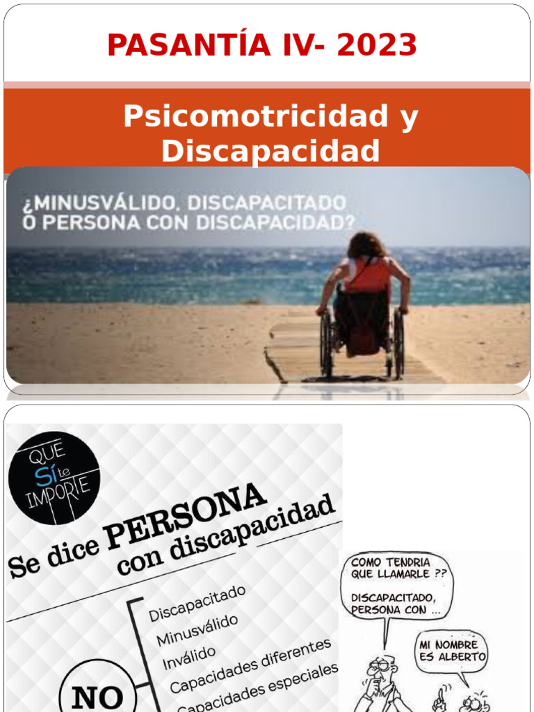 Psicomotricidad y Discapacidad 2023 | PDF