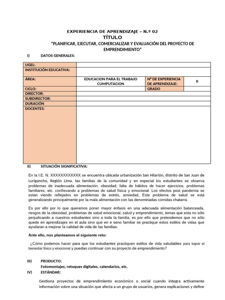 Experiencia de Aprendizaje 2 Ept - Secundaria-2024 | PDF | Aprendizaje | Inteligencia artificial