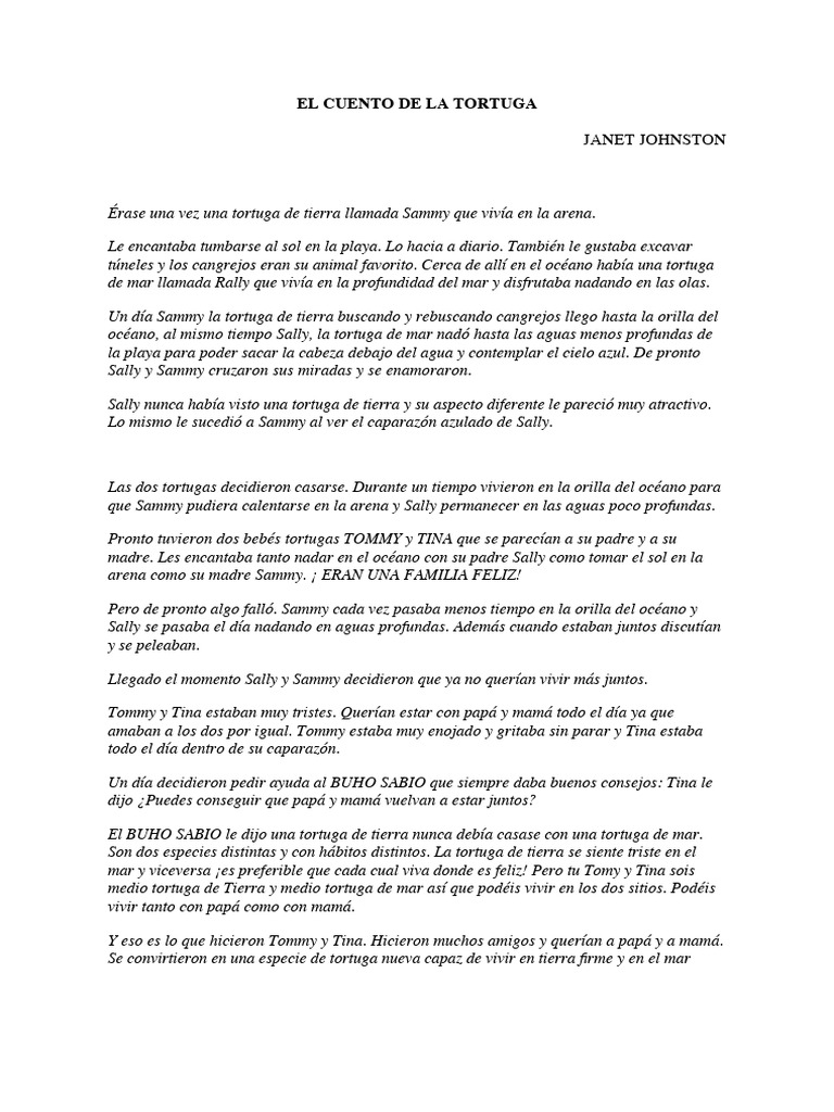 El Cuento de La Tortuga | PDF