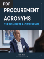Procurement Abbreviations | PDF | Procurement | Economies