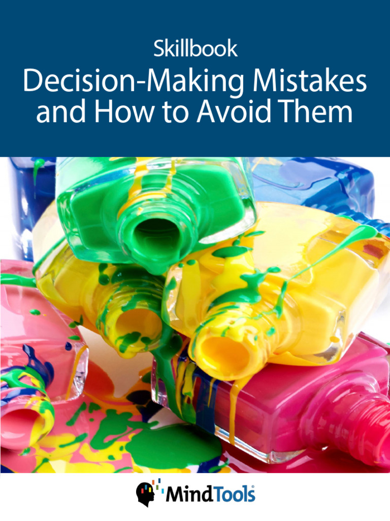 Decision-Making Mistakes Skillbook | PDF | Decision Making | Pricing