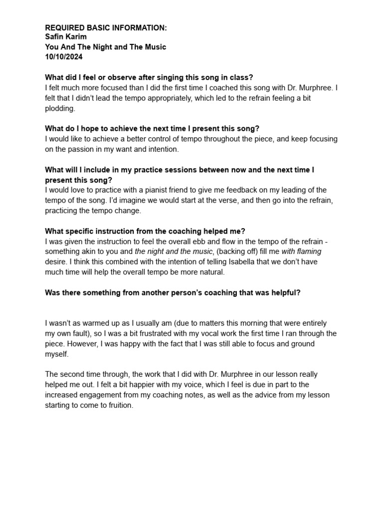 Song 3 Transcript 2 | PDF