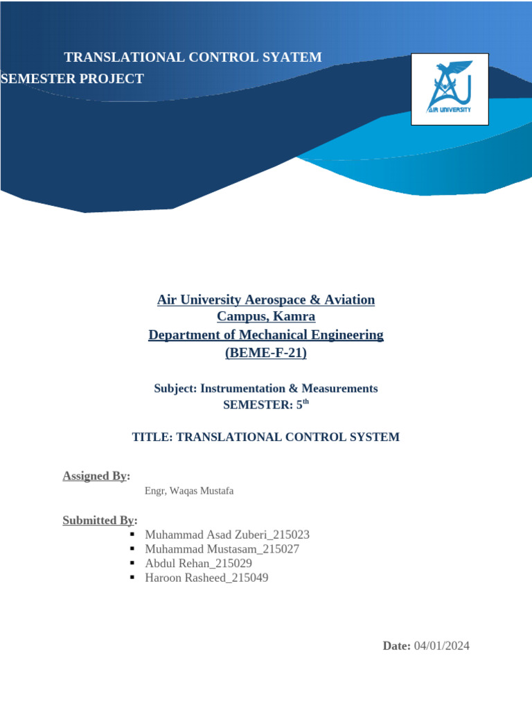 Control Project Pdf 